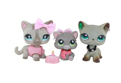 Littlest Pet Shop LPS Cat #391 468 Baby Cat #1067 with LPS Accessories ...