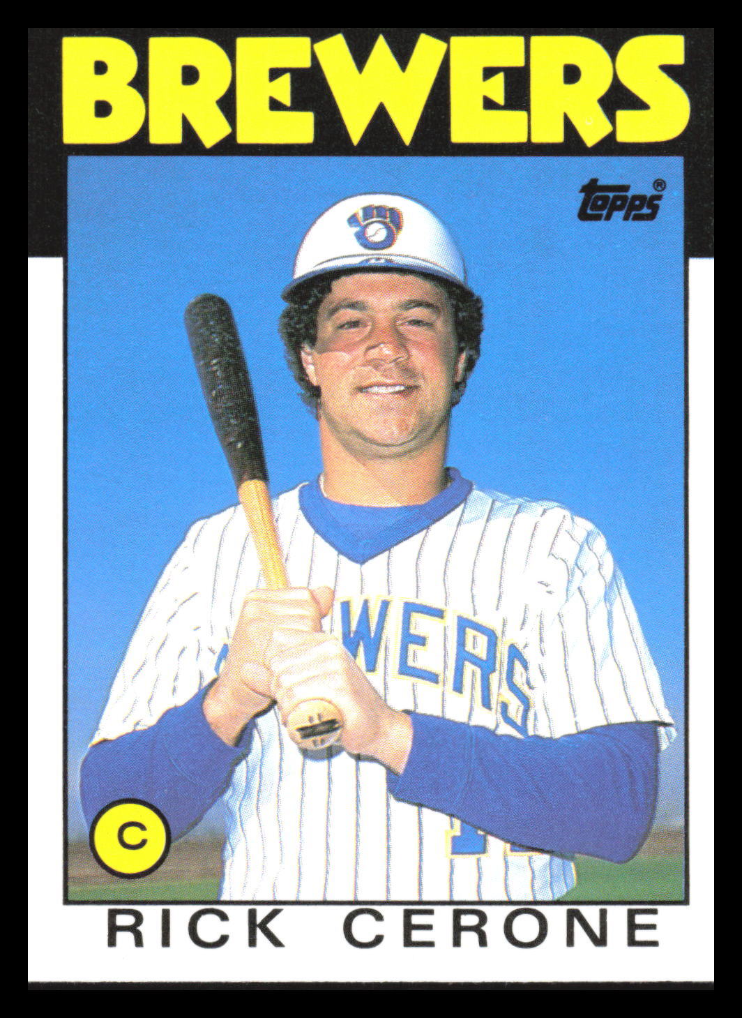 1986 Topps Traded Rick Cerone #22T Milwaukee Brewers C1 | eBay