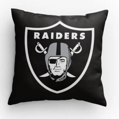 Las Vegas Raiders Accent Pillow Official License NFL Pillow 18x18” Free ...