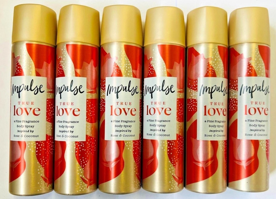 X 6 IMPULSE BODY FRAGRANCE 75ML SPRAY DEODORANT & GIFT SETS MIX | eBay