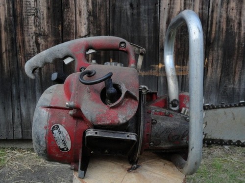 RARE Antique MALL Chainsaw Chain Saw w/ 20" Bar & Log Spikes Model 12A ...