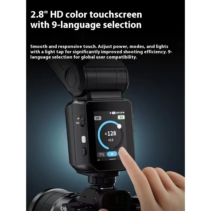 NEEWER Z3-C/N/S/F 100Ws 2.4G HSS TTL Round Head Speedlite Camera Flash ...