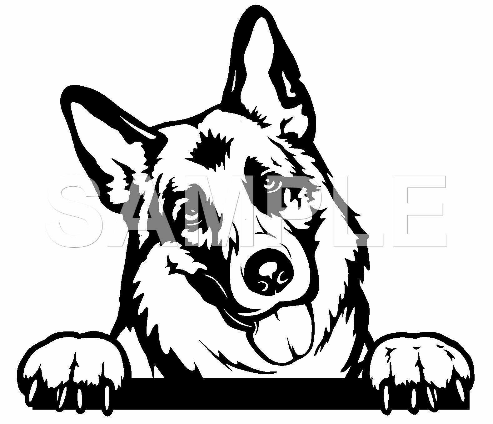 German Shepard Vinyl Decal Car Truck Window Sticker (choice of 1 any ...