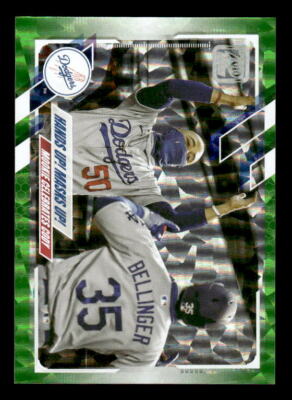2021 Topps #303 Hands Up! Masks Up! /499 Green Dodgers | eBay