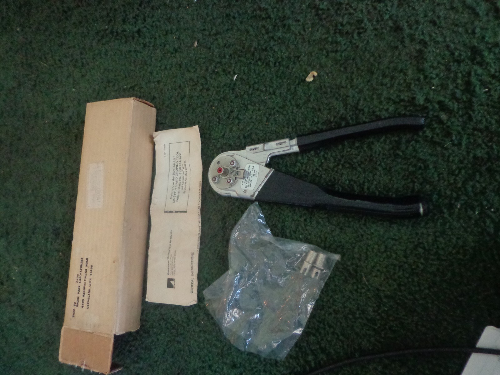 One Buchanan MS3191-1 Mil Spec Ratchet Hand Crimp Tool W. 20A ...