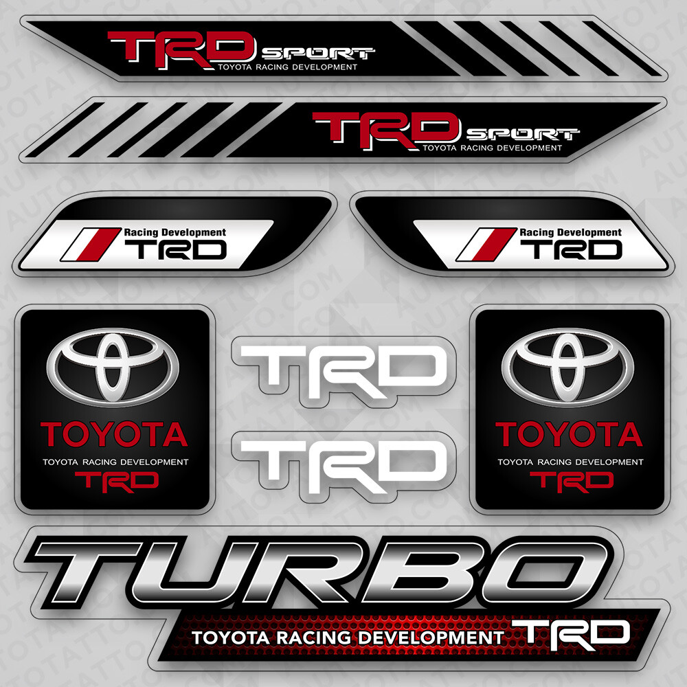 Calcomanía de vinilo con el logotipo de Toyota TRD Racing Development ...