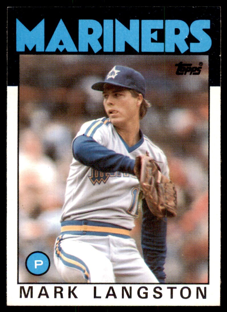1986 Topps Mark Langston Seattle Mariners #495 | eBay