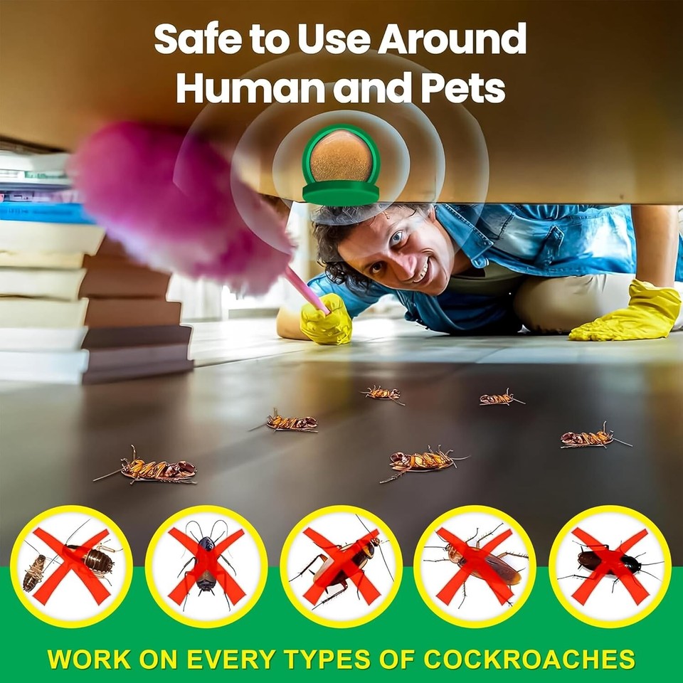 Roach Killer Cockroach Traps for Indoor & Outdoor Infestation Control ...