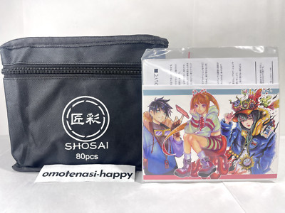 SHOSAI Marker pen Set 72 colors 80 pieces Calligraphy and Thick Type ...