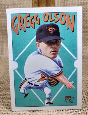 1992 Topps Kids Greg Olson Baseball Card #66 Baltimore Orioles FREE S&H ...