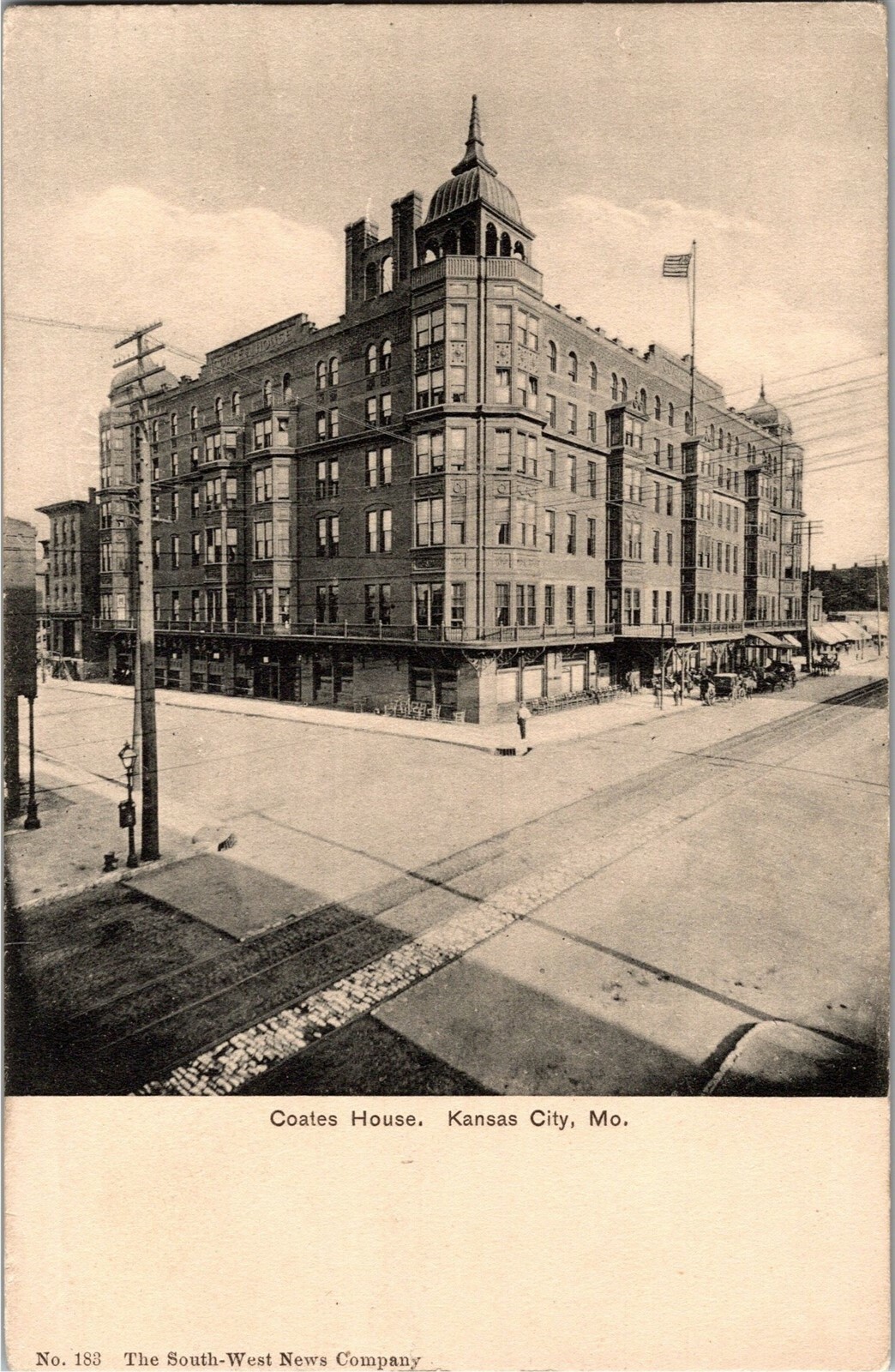 Coates House Hotel, Kansas City MO Undivided Back Vintage Postcard B12 ...