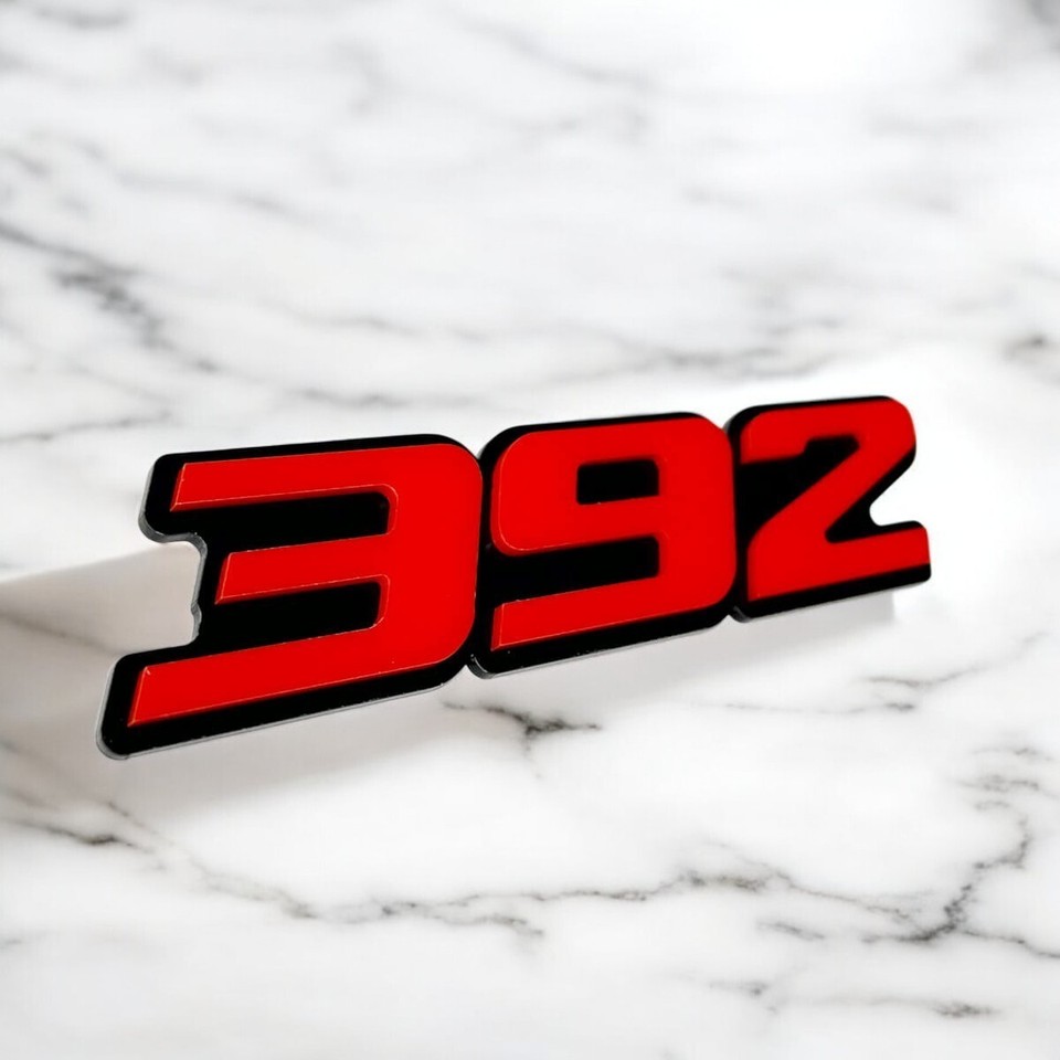 2x red black 392 Emblems 392 Side Fender Badge 3D for 392 Emblem | eBay