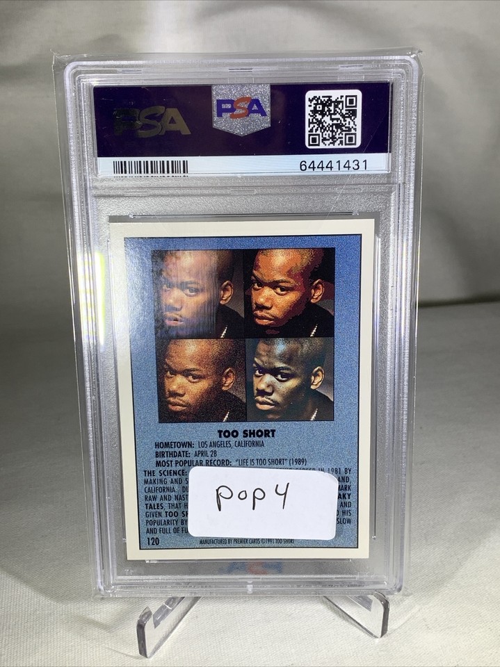 PSA 9 1991 Premier Cards The Rap Pack Too Short #120 Hip hop Rapper | eBay