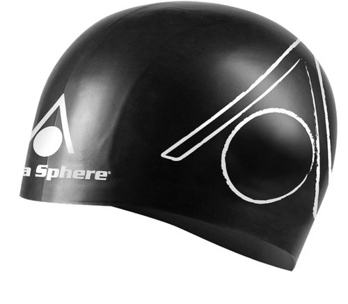 Aqua Sphere Tri Cap Swim Cap - Black 53242285933| eBay