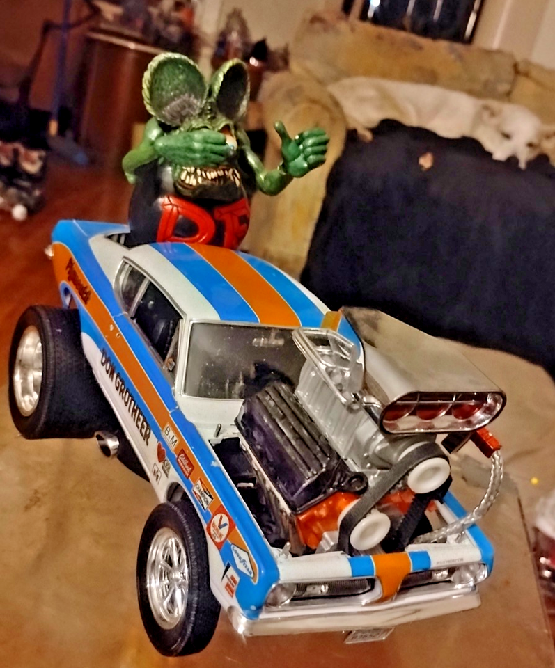 1/18 RAT FINK~'68 BLOWN HEMI CUDA "DON GROTHEER" RACE CAR | eBay