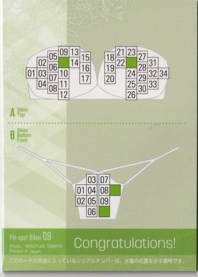 Limited To 9 Pieces Saki Yanase Vol.3 7/9 Pinspo Bikini Card 09 Front ...