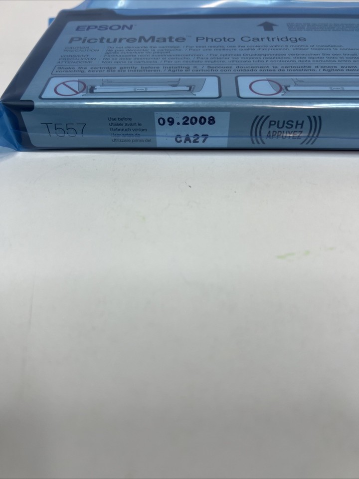 Epson PictureMate Photo Cartridge T557 Dated 09/2008 Genuine & New ...