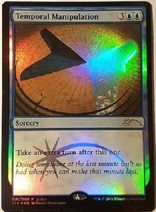 Temporal manipulation premium/foil-temporal manipulation-magic mtg ...