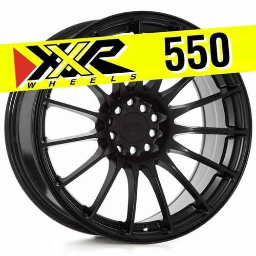 XXR 550 18X8.75 5X100 5X114.3 +36 FLAT BLACK WHEELS (SET OF 4) | eBay