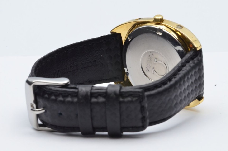 Omega Geneve Vintage Tuning Fork Watch Men Watch 35mm Rare with Leather ...