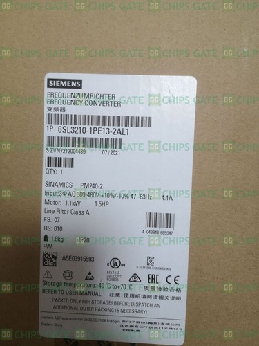 NEW in Box SINAMICS G120 6SL3210-1PE13-2AL1 #W6 | eBay