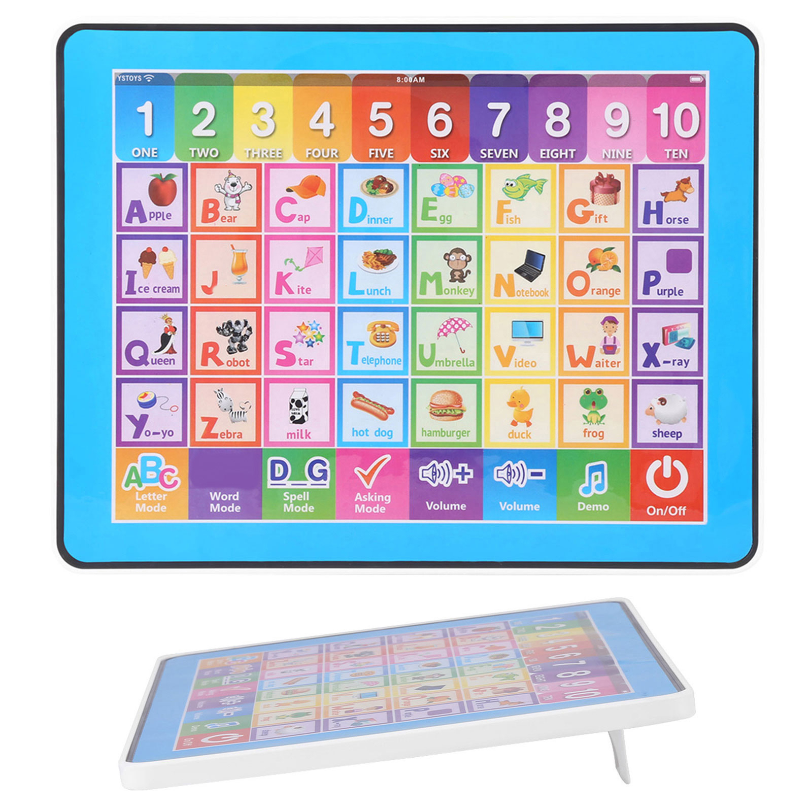 Tablet Toy Baby Tablet Toy Ultra-thin Learning ABCs Umber Learning For ...