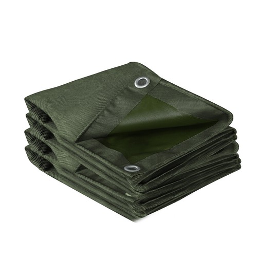 Polyester Canvas Tarp Tarpaulin 4x3M Heavy Duty Camping Poly Tarps Tent ...