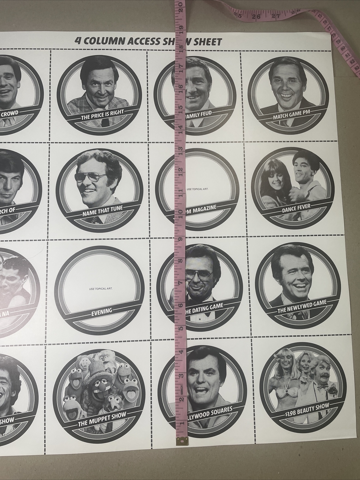 1979 CBS TV Guide Ad slick Samples - The Price Is Right - Dance Fever B ...