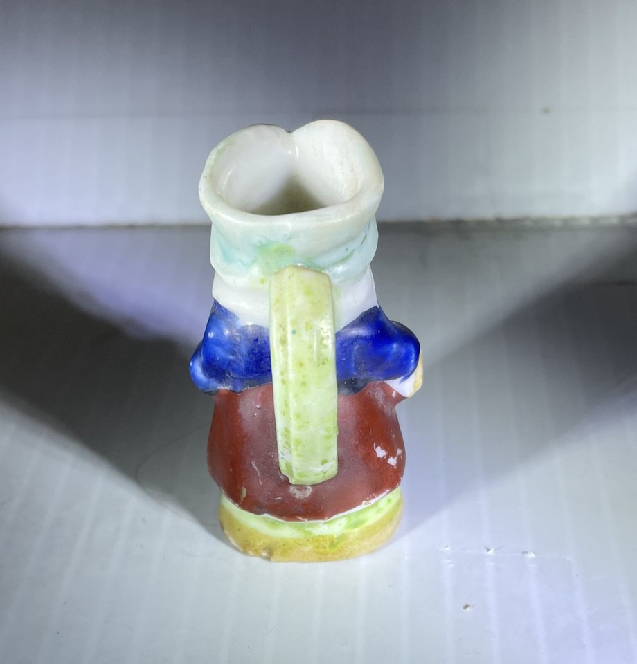 Mini Toby Jug Mug 2" Tall Pitcher Colonial Woman Japan Ceramic ...