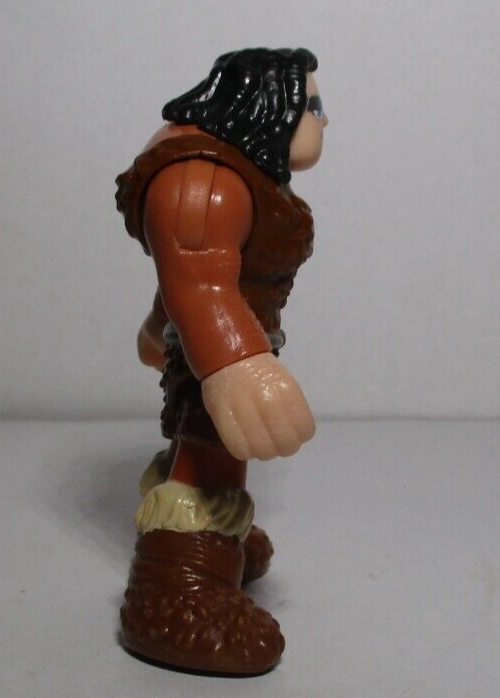 Fisher Price Imaginext Ultra T-Rex Ice Dino Black Haired Caveman Figure ...