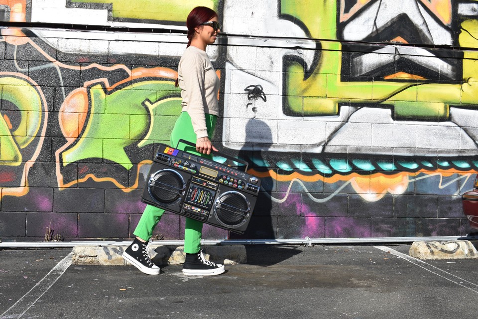 Lasonic I931 Boombox Bluetooth AM/FM EQ USB SD AUX Remote Battery Built ...