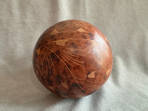 Decorative Brown Hues Red Clay Porcelain Ball Sphere, Dia. 4.5” | eBay