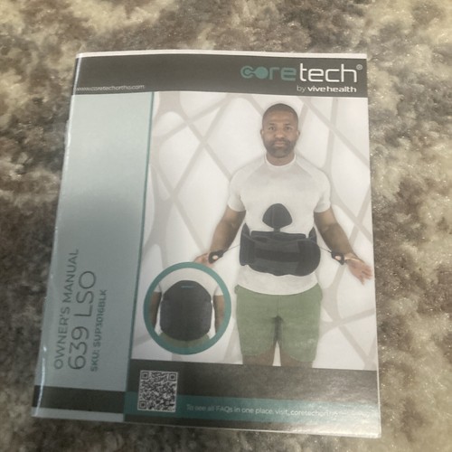 Core Tech 637 LSO Adjustable Back Brace SUP2026 NEW 810041980298| eBay