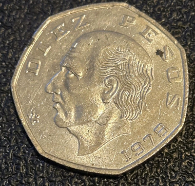 1978 Mexico Diez 10 Pesos Miguel Hildalgo 7 Sided Coin | eBay