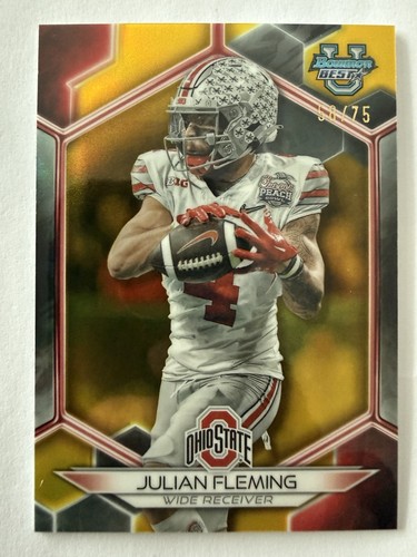 2023 Bowman's Best University - Julian Fleming #72 Yellow Refractor /75 ...
