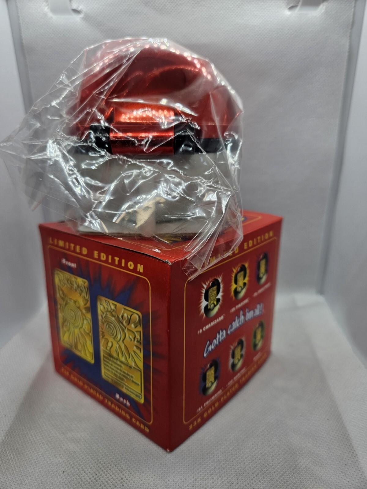 Pokémon Poliwhirl 23k Gold Plated Trading Card & Pokeball Burger King ...