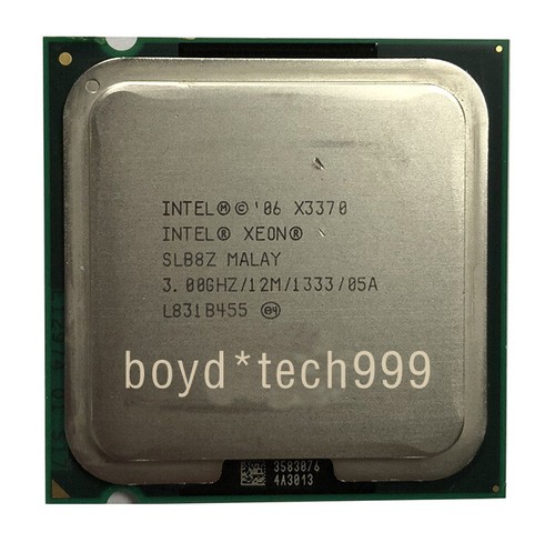 Intel Xeon x3370 3 GHz CPU Socket 775 4cores 4 threads SLB8Z 1333 MHz ...
