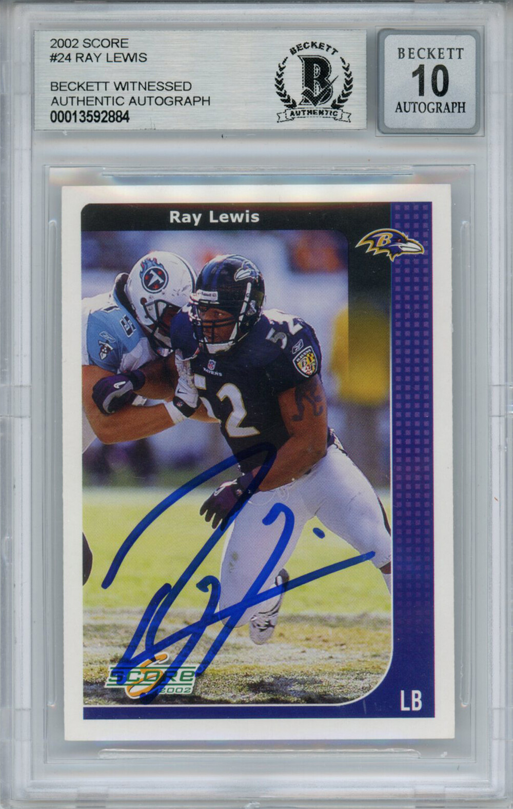 Ray Lewis | Autographed Football Memorabilia & NFL Merchandise