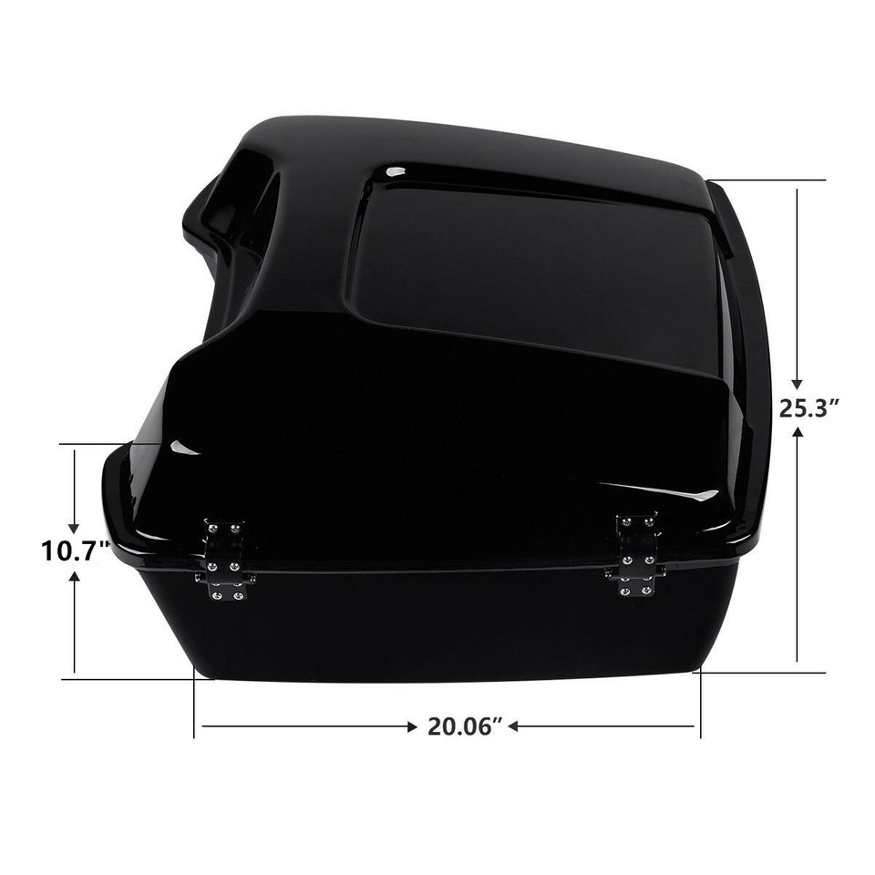 Black Chopped Trunk Fit For Harley Touring Touring Electra Glide 1997 ...