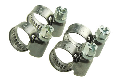 8-12mm HOSE CLIPS/CLAMPS FOR GAS PIPE/BRAIDED/CAR HOSE PIPE (PACK OF 4 ...