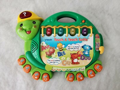 VTech Touch and Teach Turtle Book Educational Baby Activity Alphabet ...