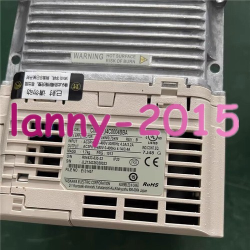 1PC Used Yaskawa inverter J1000 series CIMR-JB4C0004BBA 0.75/1.5KW 380V ...