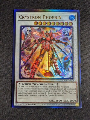 Yugioh - Crystron Phoenix RA04-EN058 1st Edition Ultimate Rare NM | eBay