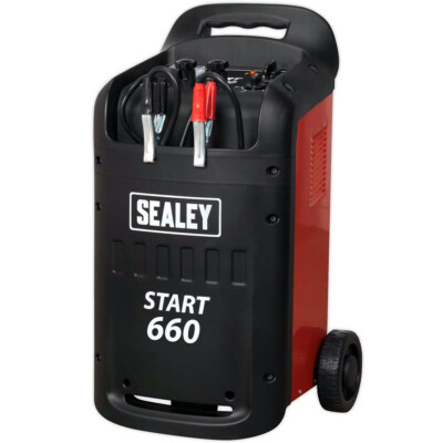 Sealey START660 12V/24V/230V Battery Charger Starter Car Van Light ...