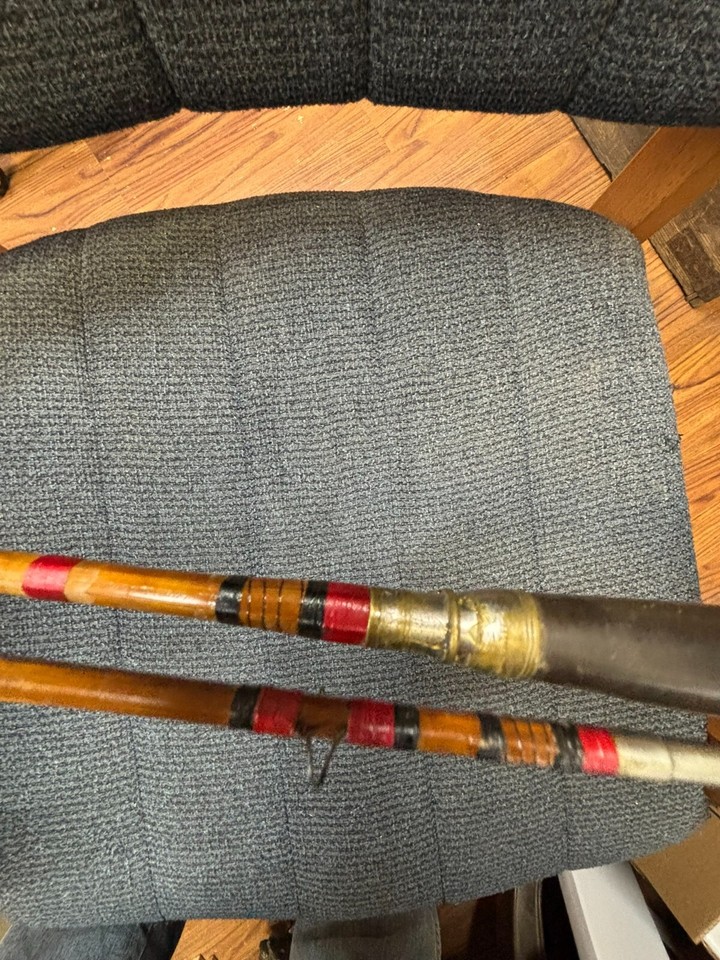 Vintage 8' Hexagon Shaped Bamboo Fly Rod 3 Piece C gibbons in USED ...
