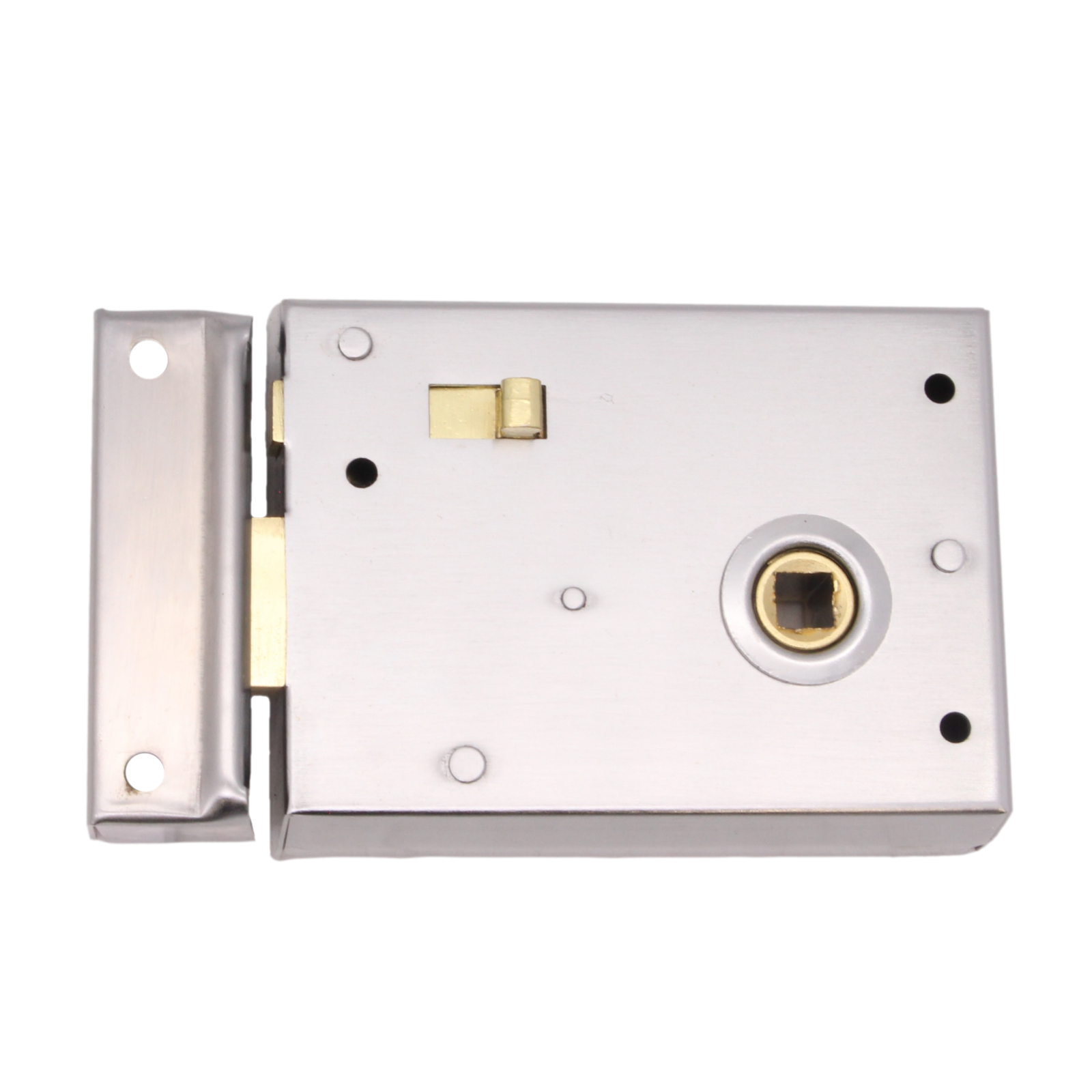 Black Rim Lock Sash Dead Snib Double Handed Door Latch Cottage Shed ...