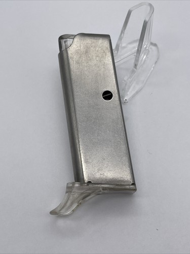 #B4FR RARE AMT BackUp SS 5 Round 380 Auto Magazine Clear Finger Rest ...