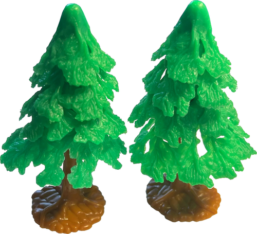 Plastic Toy Fir Trees; Pine Trees | eBay