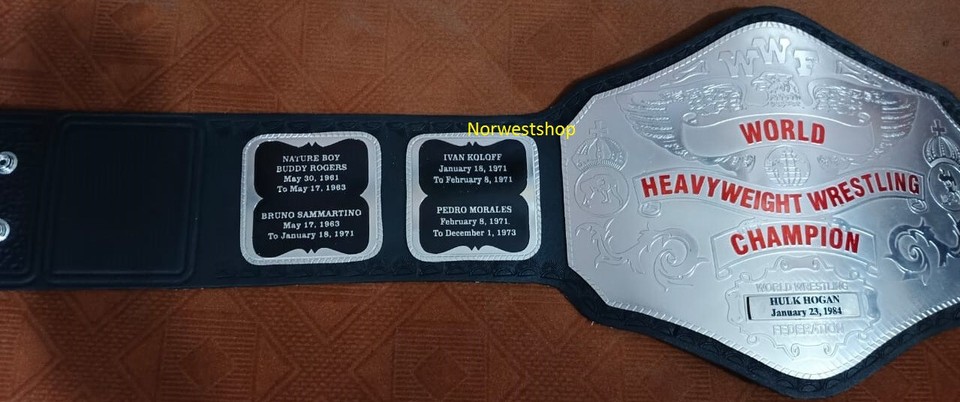 Hulk hogan 84 Championship Belt 2mm Brass plates Replica Adult Size | eBay