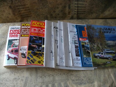 Lot of Ford & Bronco Repair & Tune-Up manuals & parts books, magazines ...